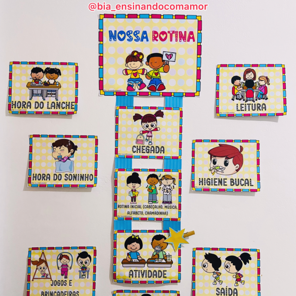 Rotina para Educação Infantil - Bia - Ensinando com Amor Rotina para Educação Infantil - Bia - Ensinando com Amor